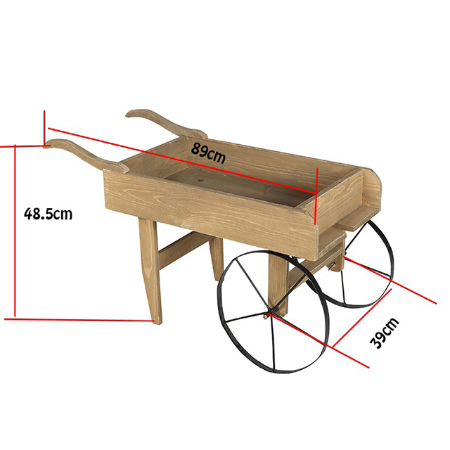 Wooden Flower Cart - Buy Wooden Flower Cart, Garden Cart, Wooden ...