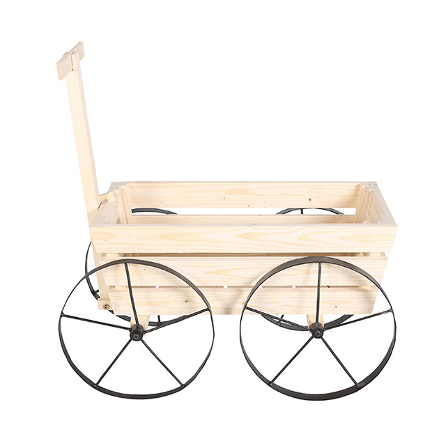 Wooden Flower Cart - Buy Wooden Flower Cart, Wooden Planter, Garden ...
