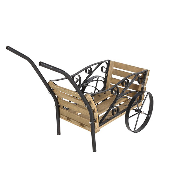 Wooden Flower Cart - Buy Wooden Flower Cart, Wooden Planter, Garden ...